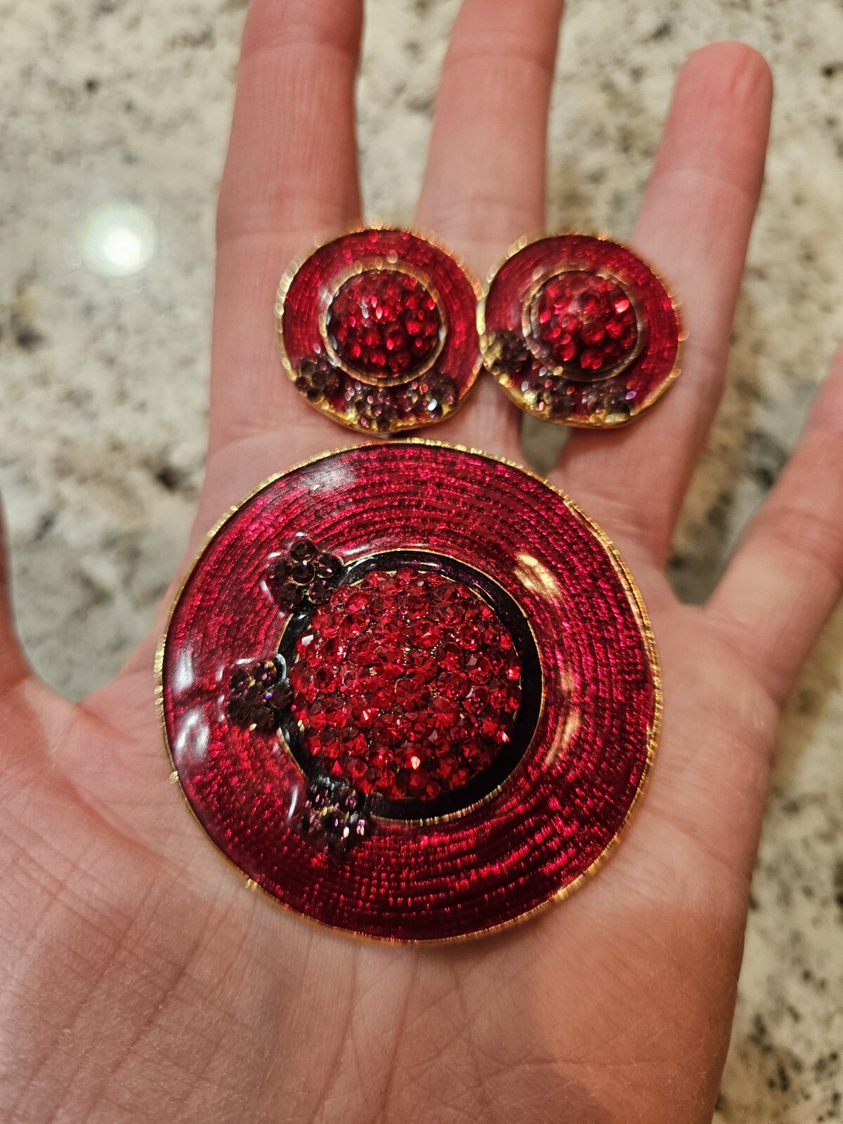 Rare Vintage Scarlett Ohara Red Hat Society Rhineston… - Gem