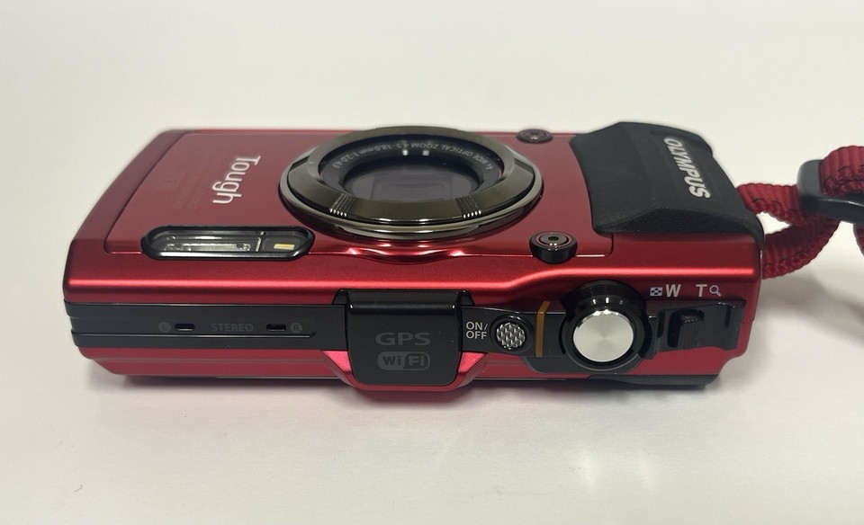Olympus Stylus Tough TG-3 16MP Waterproof Red Camera w/Charger & Cases ...
