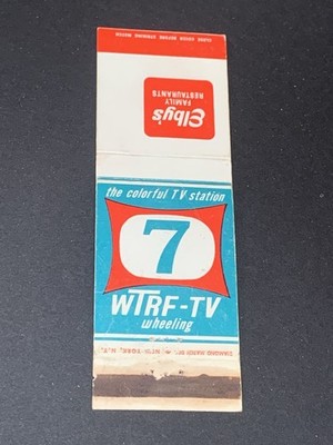 Vintage Matchbook “Elby’s - 7 WTRF-TV Wheeling TV Station” | eBay