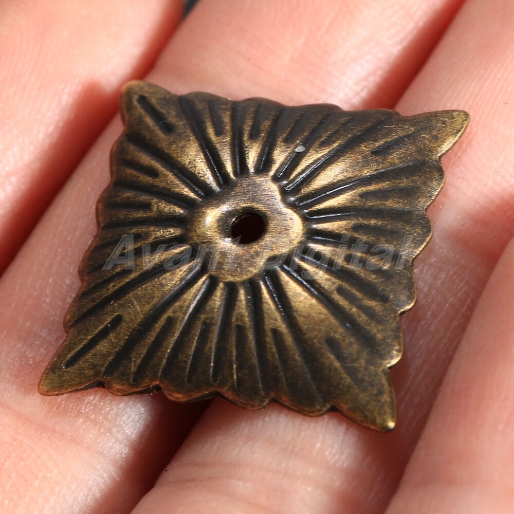 0.83 x 0.83 Inches Vintage Elegant Square Upholstery Nails Tacks Studs ...