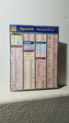 Quick Study Academic Spanish Vocabulary | eBay