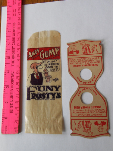 1930's original Andy Gump Funy Frostys bag and holder | eBay