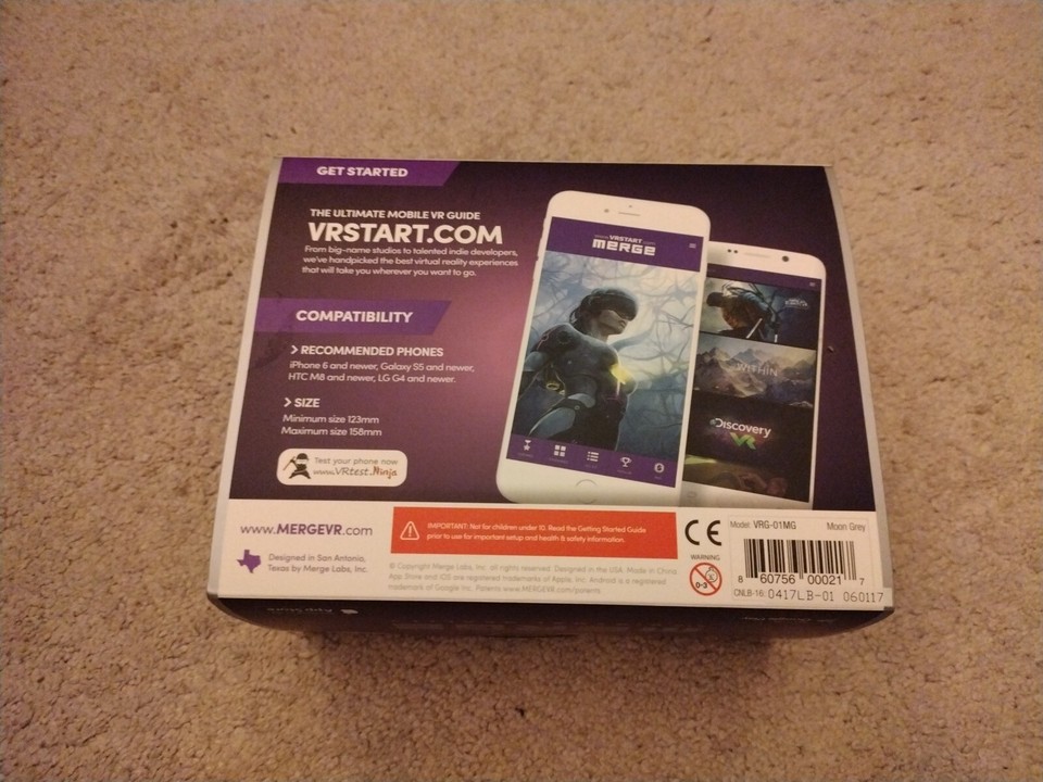 Merge AR/VR Headset Goggles Virtual Reality Spatial For Android/Apple ...