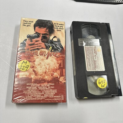 Man On Fire VHS Scott Glenn, Brooke Adams, Danny Aiello 28485160187| eBay