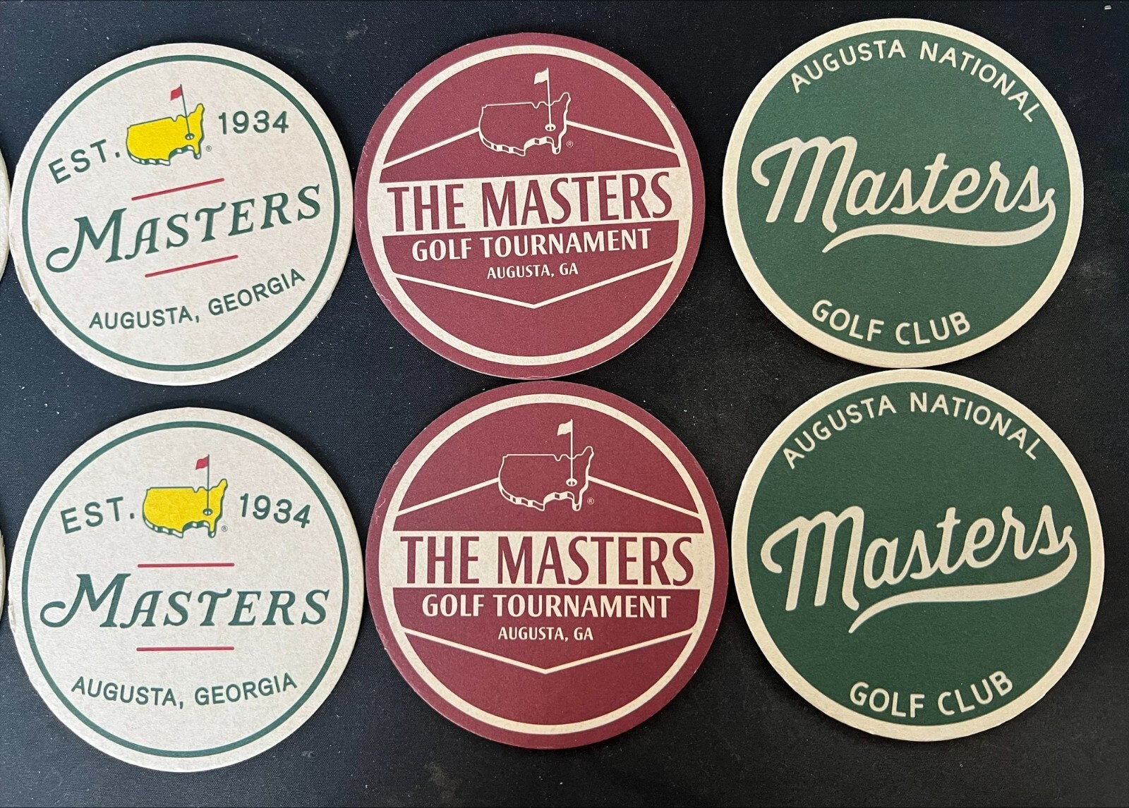 Masters Coasters Set of 11 - Augusta National Golf Club! | eBay