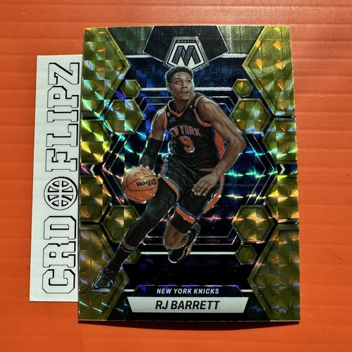 2022-23 Panini Mosaic #3 RJ Barrett Reactive Yellow Prizm - Nice Card ...