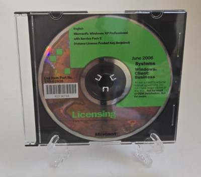 Windows XP Pro SP2 Service Pack 2 Rare Subscription Disc - Beautiful ...