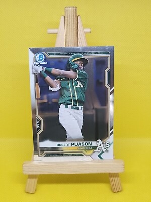 Robert Puason 2021 Bowman Draft Chrome #BDC-153 Oakland Athletics ...