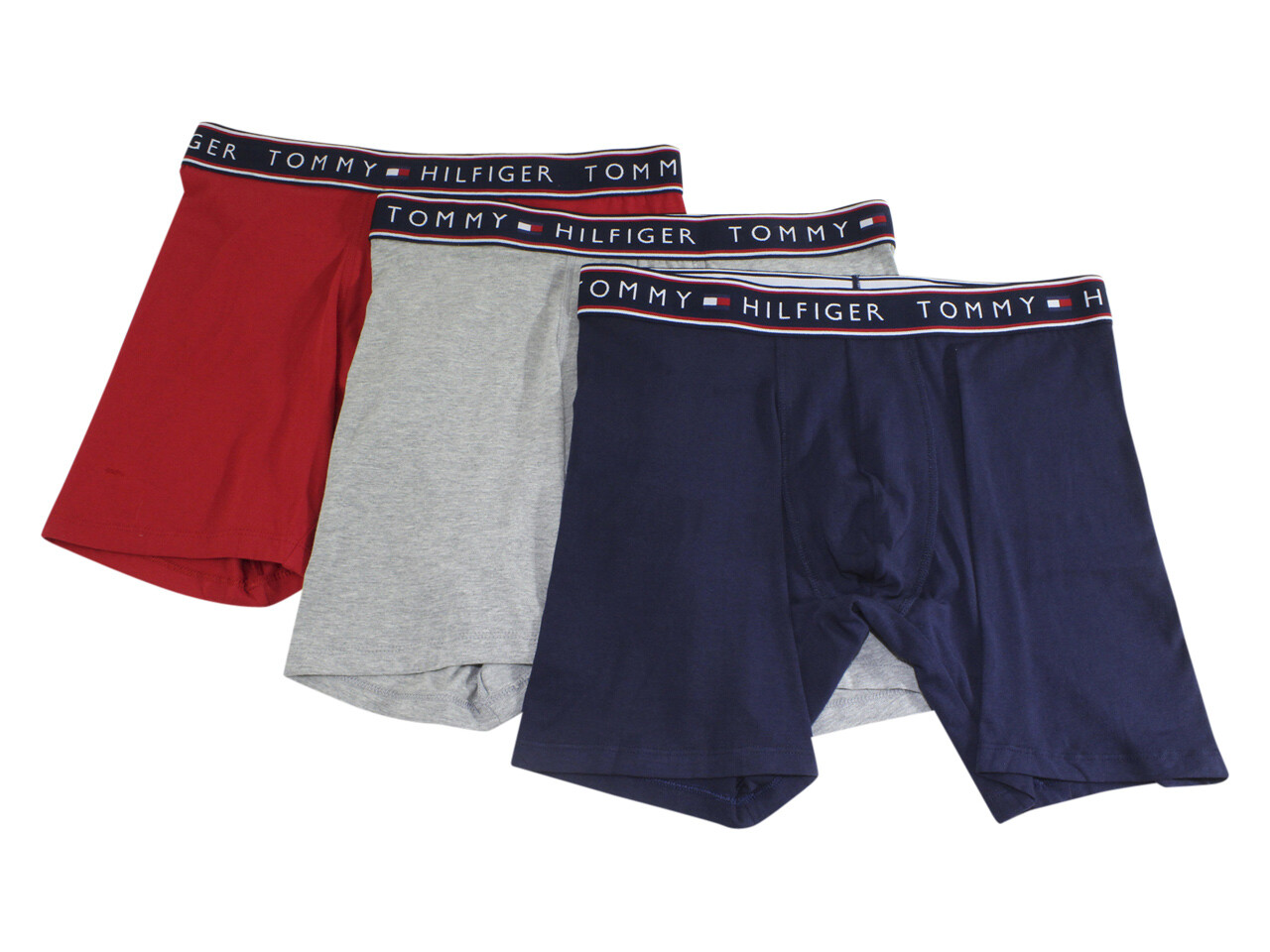 Tommy Hilfiger Men's 3-Pairs Stretch Mahogany Multi Boxer Briefs ...