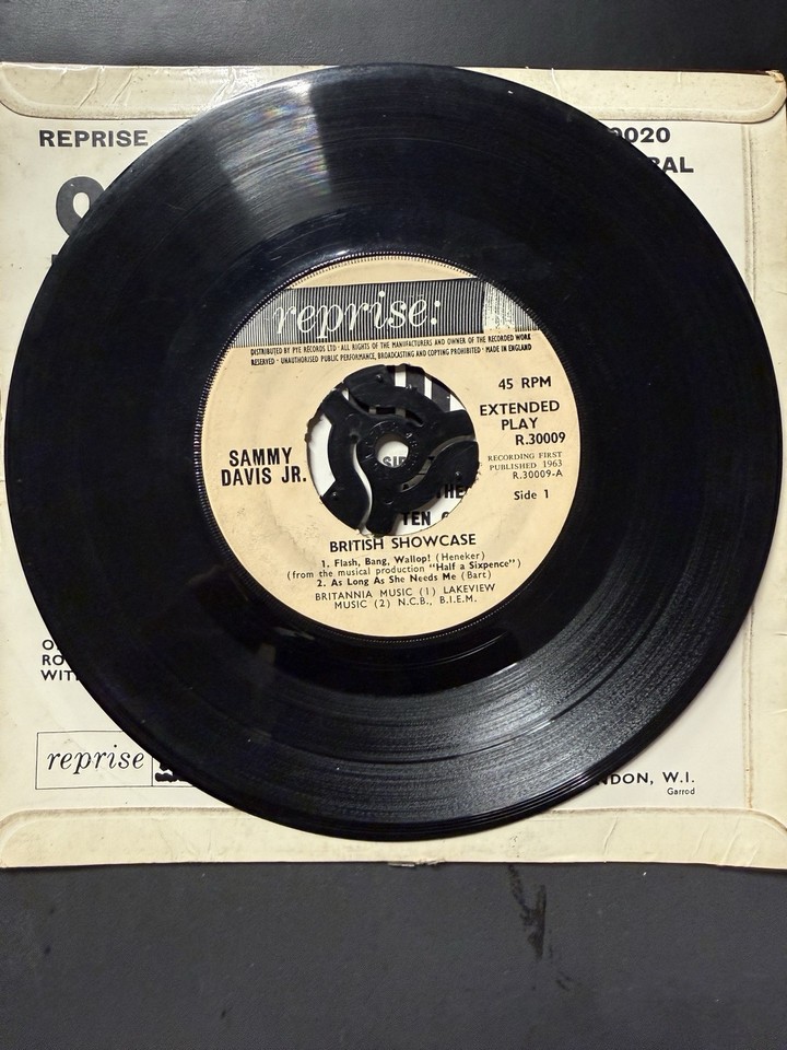 Sammy Davis Jr – British Showcase EP 7” Reprise R.30009 UK Mono VG ...
