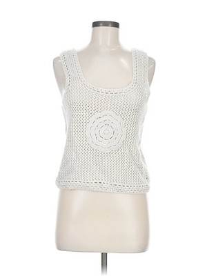 Jessica Simpson Women White Sweater Vest M | eBay