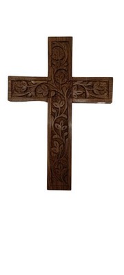 IBLAY Wall Mounted Wall Hanging Wooden Christ Cross Crucifix Catholic ...