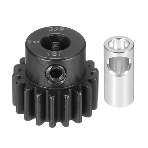 32P 18T Pinion Gear Set with Adapter Shaft, 5/8" x 5/8" Motor Gears | eBay