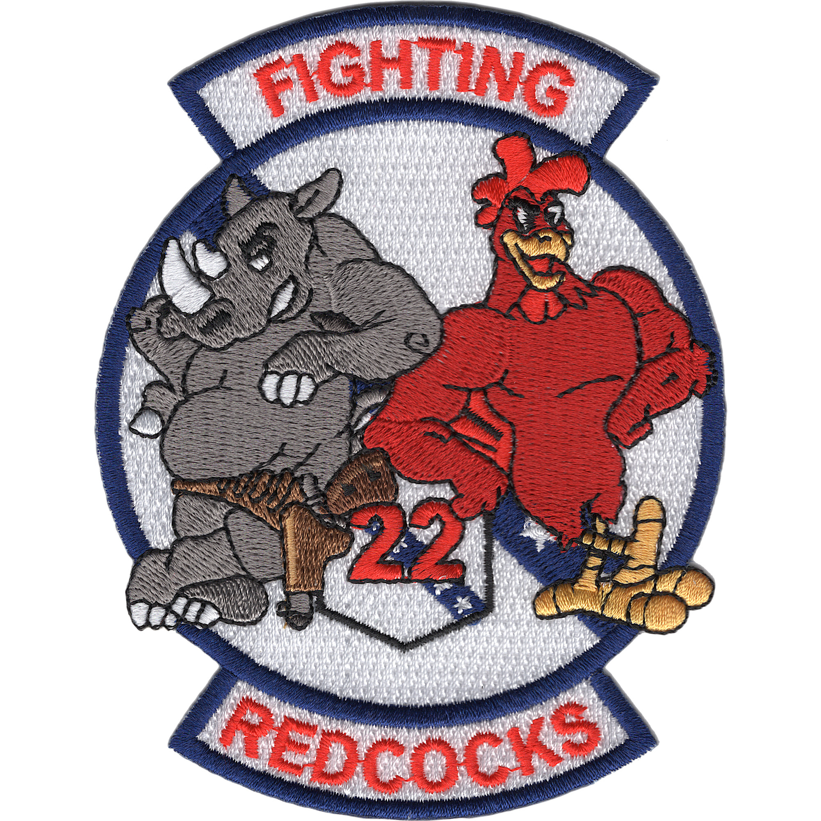 VFA-22 Fighting Redcocks Patch - Rhino Strike Fighter Squadron | eBay