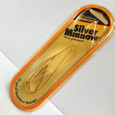 Johnson Lures Silver Minnow Gold Fishing 1/8 oz Weedless Spoon NOS | eBay