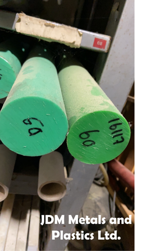 60mm Dia Green Plastic Oil Filled Nylon Oilon Round Bar Rod UK ...