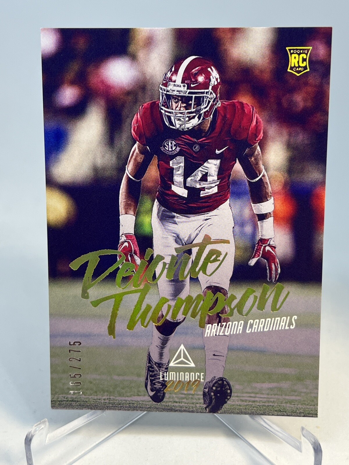 2019 Panini Luminance Rookie Gold /275 Deionte Thompson #166 Rookie RC ...