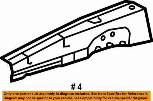 53732-48050 Toyota Member, front apron to cowl side, upper lh ...