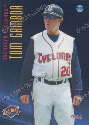 2016 Brooklyn Cyclones Tom Gamboa NY Mets MGR | eBay