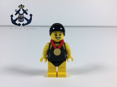 LEGO Collectible Minifigure Swimming Champion, Series 7 col097 + Gold ...