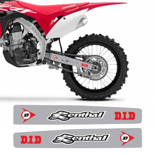 SWINGARM GRAPHICS HONDA CRF250 CRF450 2009-2018 RENTHAL- D.I.D- DUNLOP ...