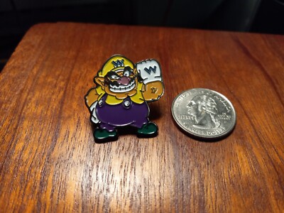 Wario Mario arch-rival super mario land enamel lapel hat pin brooch | eBay