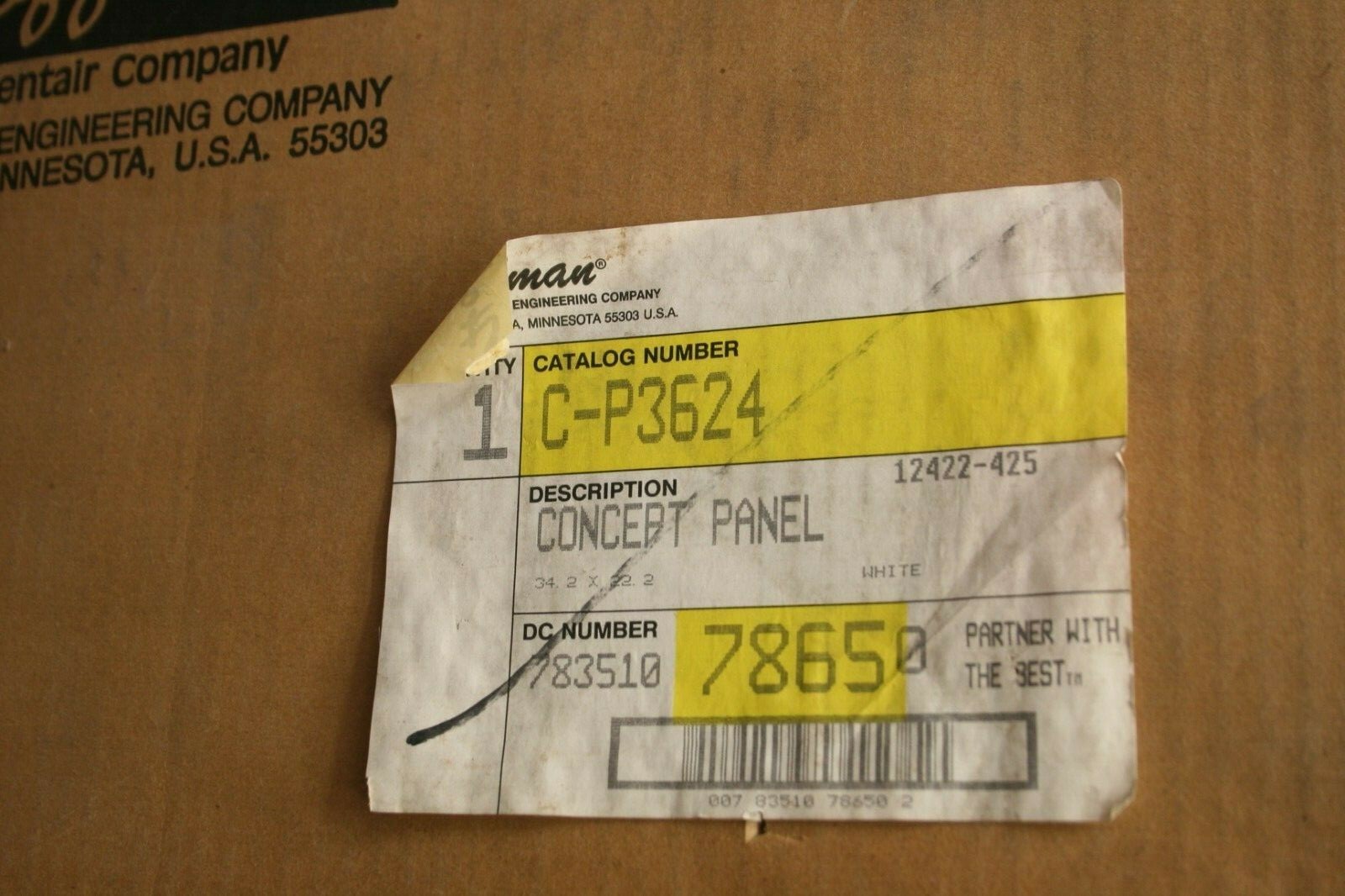 Hoffman C-P3624 Concept Concept Panel 34.2 x 22.2 **NEW IN BOX** | eBay