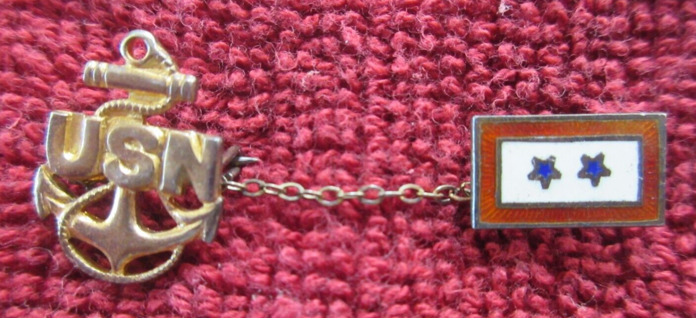 Sterling WW2 US Navy Mothers and "Service Banner" Pins - 2 Serving | eBay