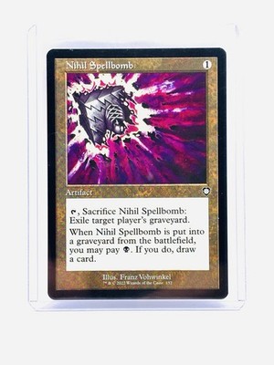MTG Nihil Spellbomb (Retro Frame) Commander: the Brothers' War Regular ...