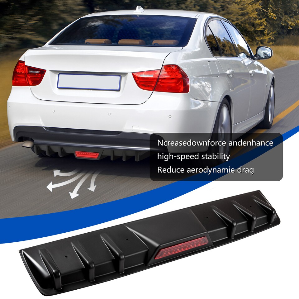 For 2013-2022 Honda Accord 7 Fins Rear Bumper Diffuser Spoiler Lip ...