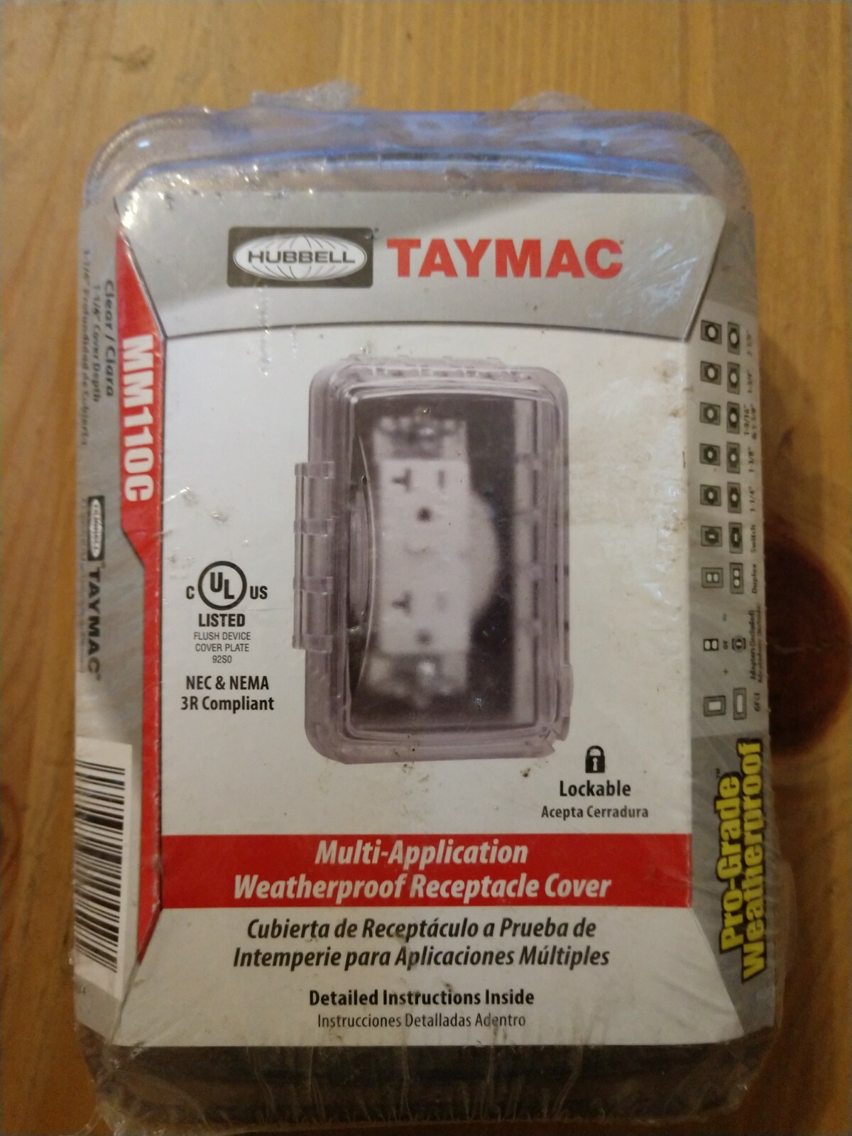 Hubbell TayMac MM110C 1-Gang Rectangle Plastic Weatherproof Electrical ...