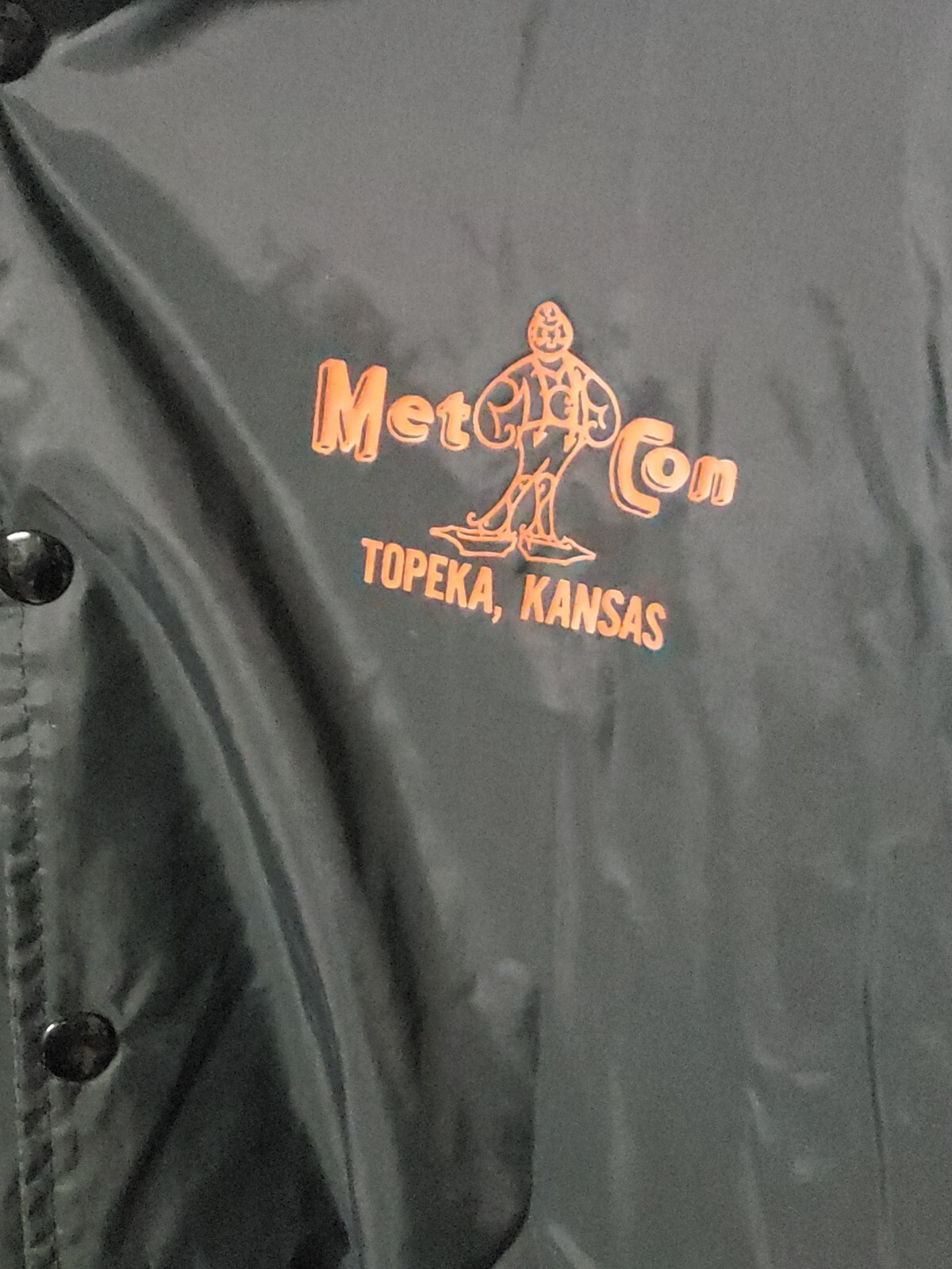 Vintage Rare Met-Con Wrought Iron Fence Windbreaker J… - Gem