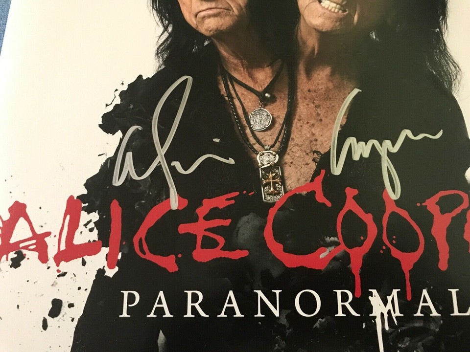 RARE Alice Cooper PARANORMAL Autographed SIGNED Alice Cooper NM/NM ...