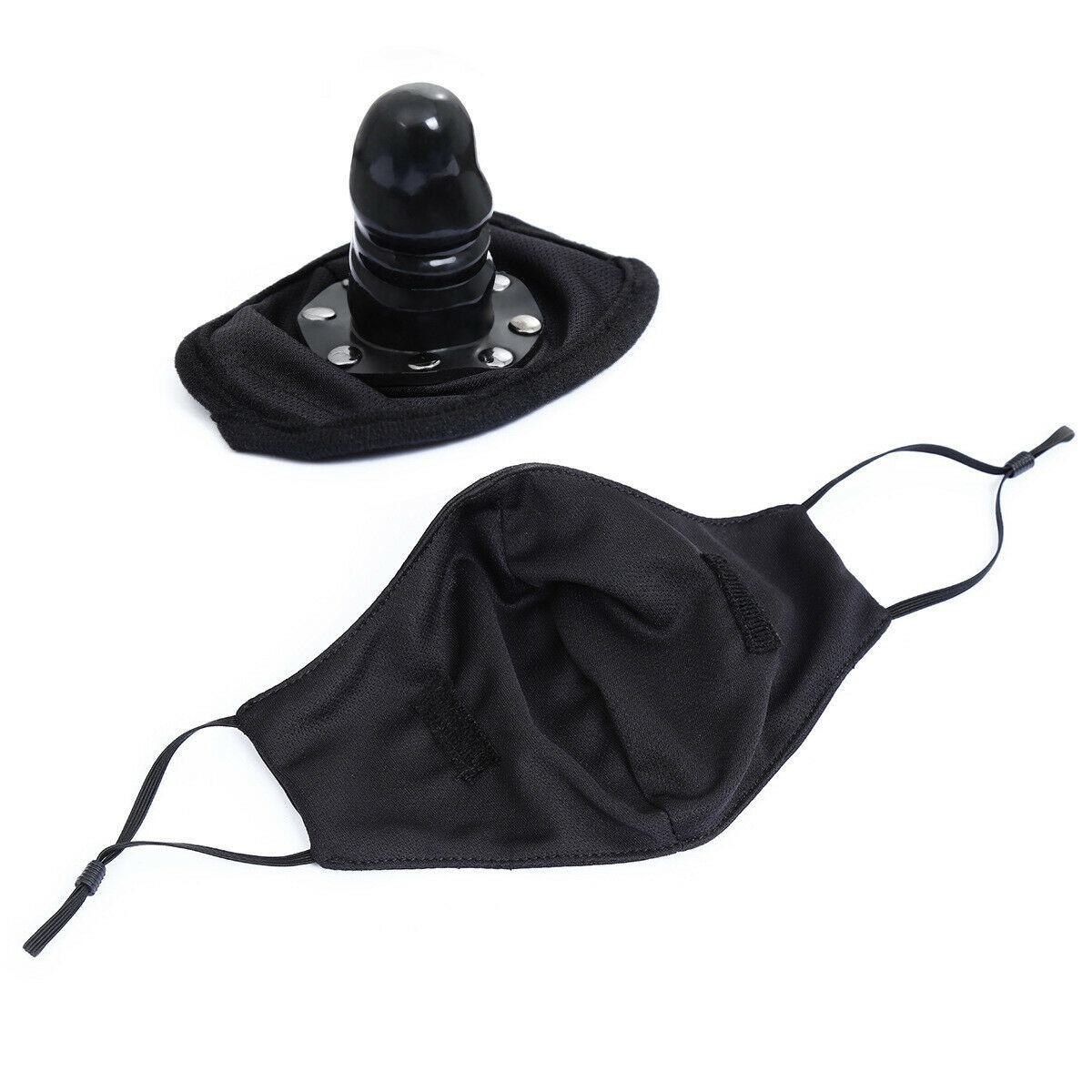 BDSM Open Mouth Gag with Silicone Remove Plug Bondage Face Mask Slave Oral Mask | eBay
