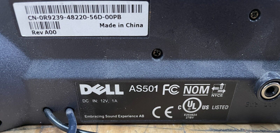 Genuine Dell AS501 Ultrasharp Stereo Soundbar Speaker | eBay