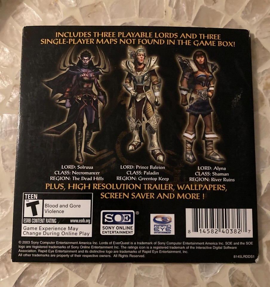Lords of Everquest PC CD Elite Lords and Exclusive Maps 2003 | eBay