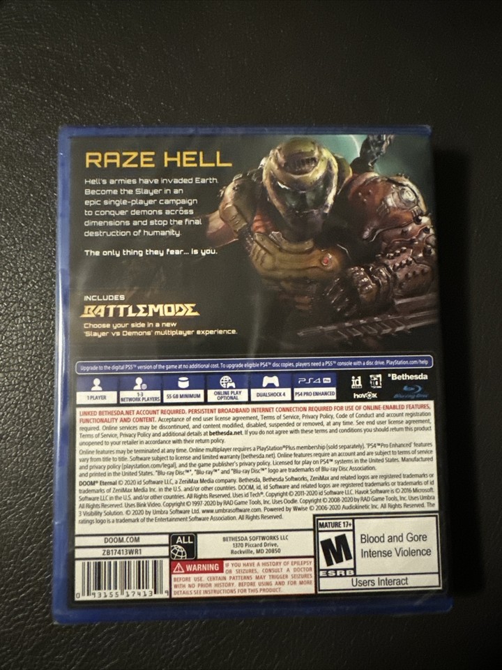 Playstation 4 Doom Eternal-new, Factory Wrapped 93155174139 | eBay