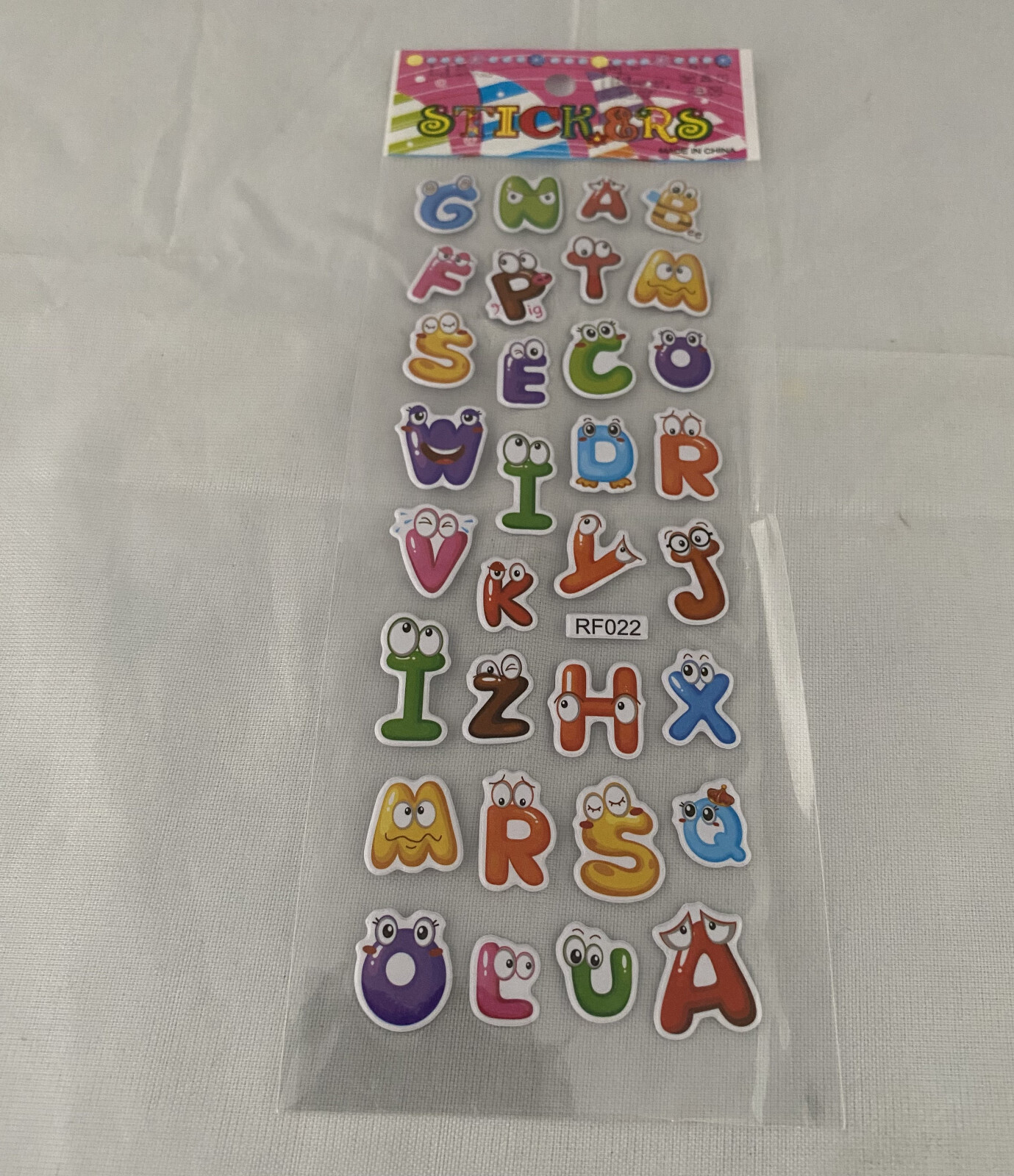 8 Different Sheets 3D Puffy Number Letters Stickers Bulk Stickers for ...