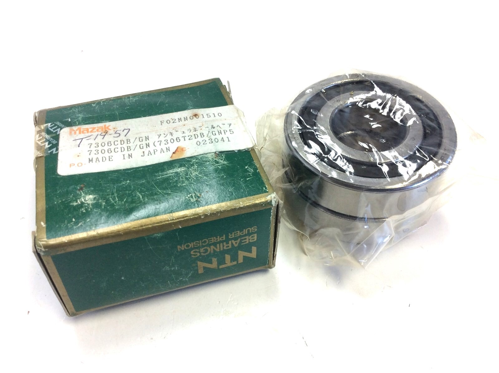 2 NTN 7306CDB/GNP5 Precision Angular Contact Ball Bearings Match ...