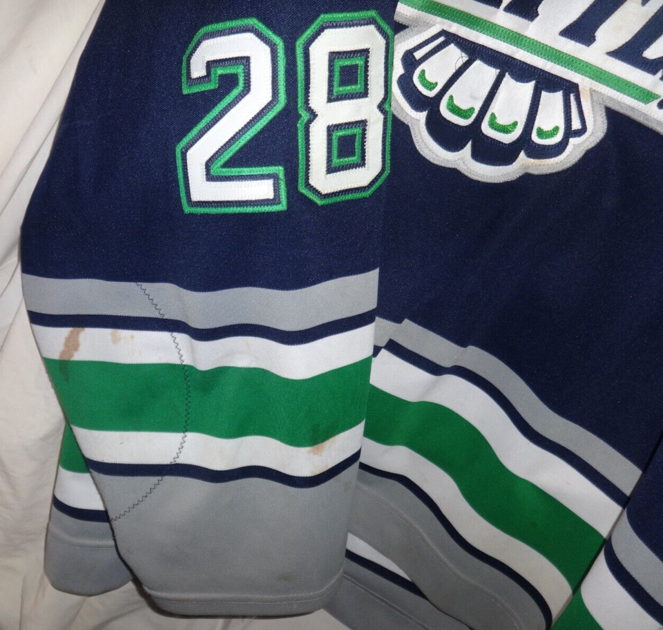 Seattle Thunderbirds ZACH FITZGERALD Game FIGHT Worn WHL Hockey Jersey ...