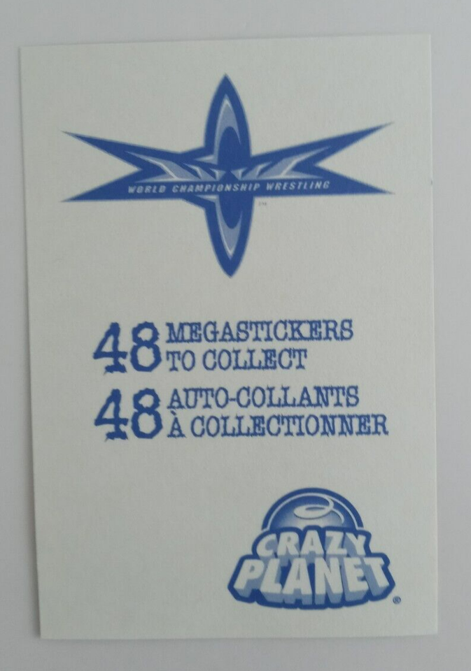 1999 Crazy Planet WCW Sticker Wrath Bryan Clark (A) | eBay