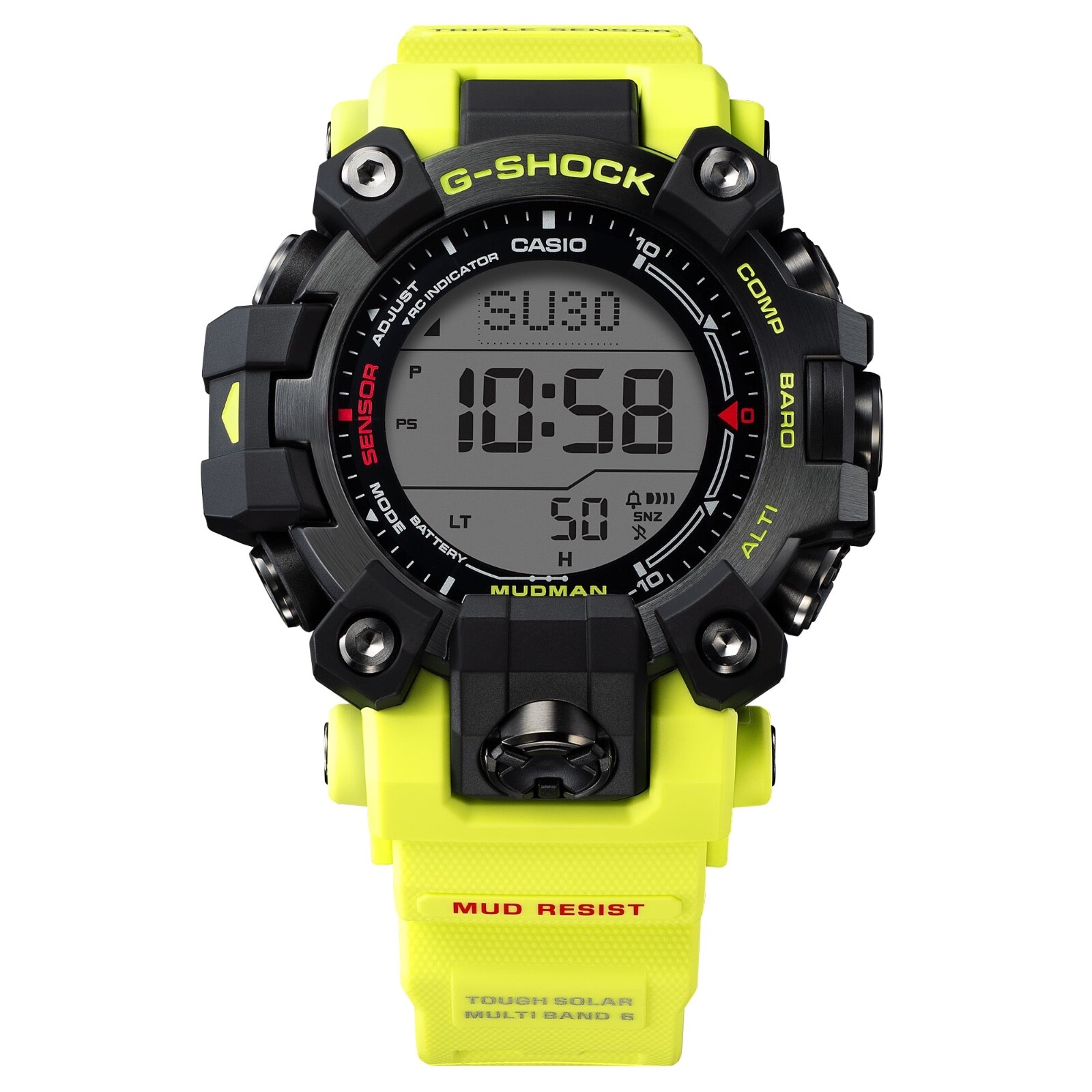 Casio G-Shock GW9500MRY1A9 Master of G-Land Mudman Solar Green Rubber ...