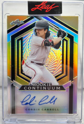 Corbin Carroll 2023 Leaf Rookie Continuum Autograph Auto #'d/450 ...