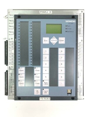 SIEMENS 7SC8024-2AC97-3FB2/BB CONTROLLER & SIPROTEC 7SC80 RECLOSER ...