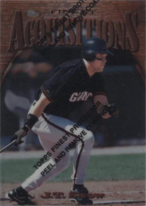 1997 Topps Finest - Common - Bronze J.T. Snow #237 for sale online | eBay