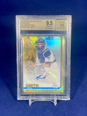 2019 Topps Chrome Update Will Smith Auto RC True GOLD REFRACTOR /50 BGS ...