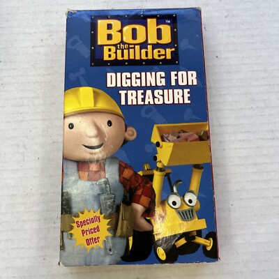 Bob the Builder Digging For Treasure VHS Video Yellow Case | eBay