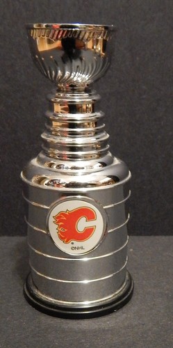 Calgary Flames MINI STANLEY CUP NHL HOCKEY TROPHY LABATT'S BLUE BEER | eBay