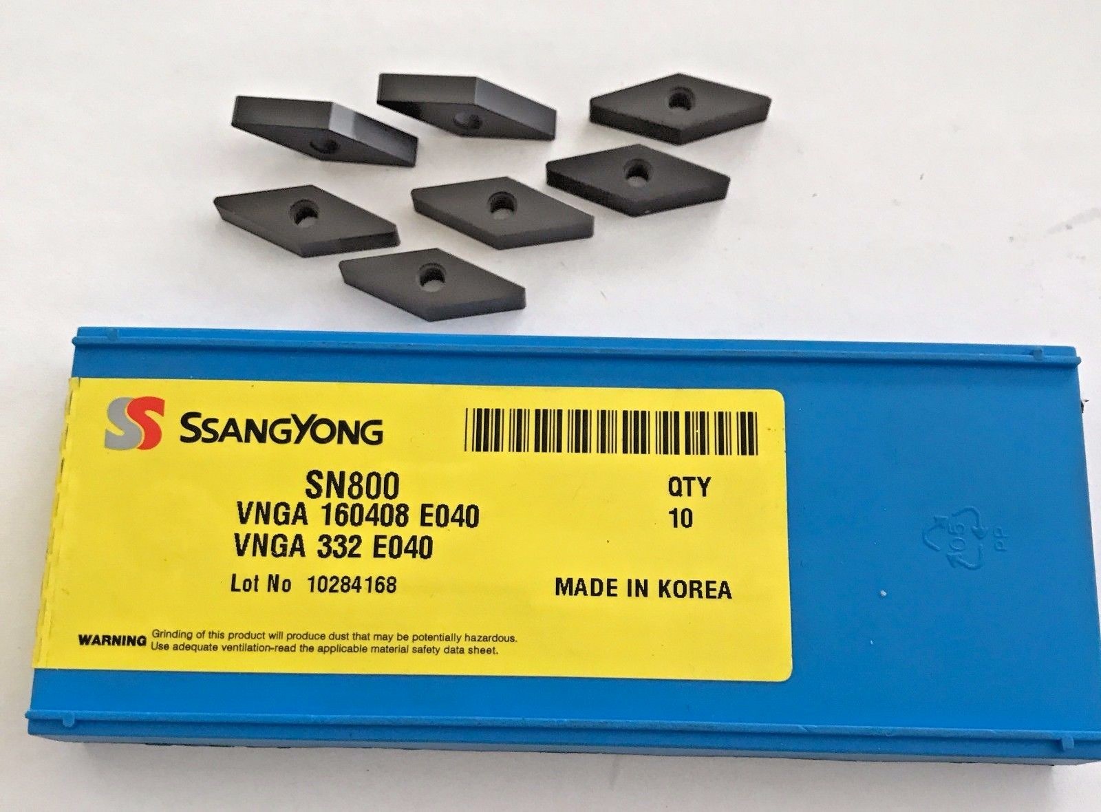 SSANGYONG Carbide Inserts: - SN800 VNGA 160408 E040 - Qty. 7 - NEW | eBay