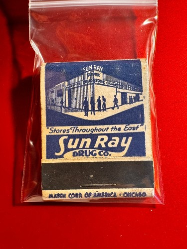 MATCHBOOK - SUN RAY DRUG CO - ADMIRAL LABORATORY TESTED BLADES ...